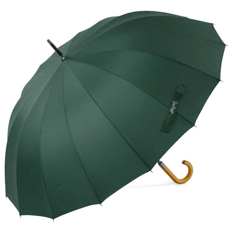 Large Umbrella with Wood Handle 54" Walking Stick Royal Walk